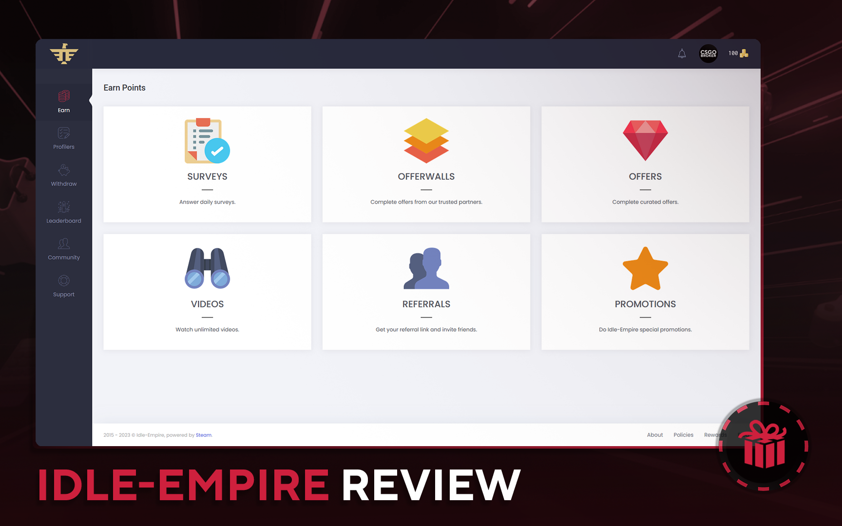 Idle-Empire Reseña en 2026 - Código Promocional - Pros y Contras