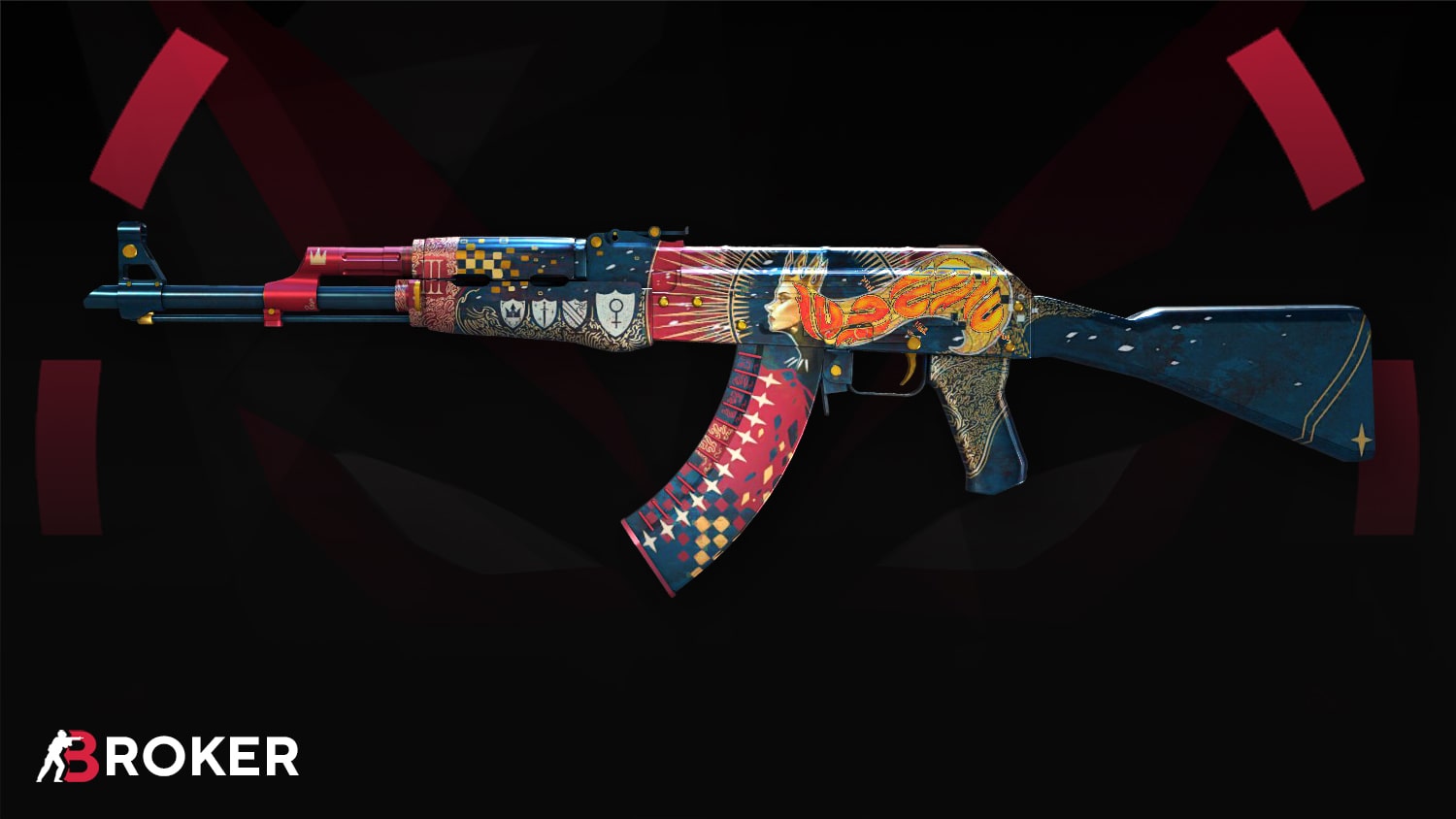 Как создать AK-47 | The Empress Holo Hair - Гайд по Стикерам