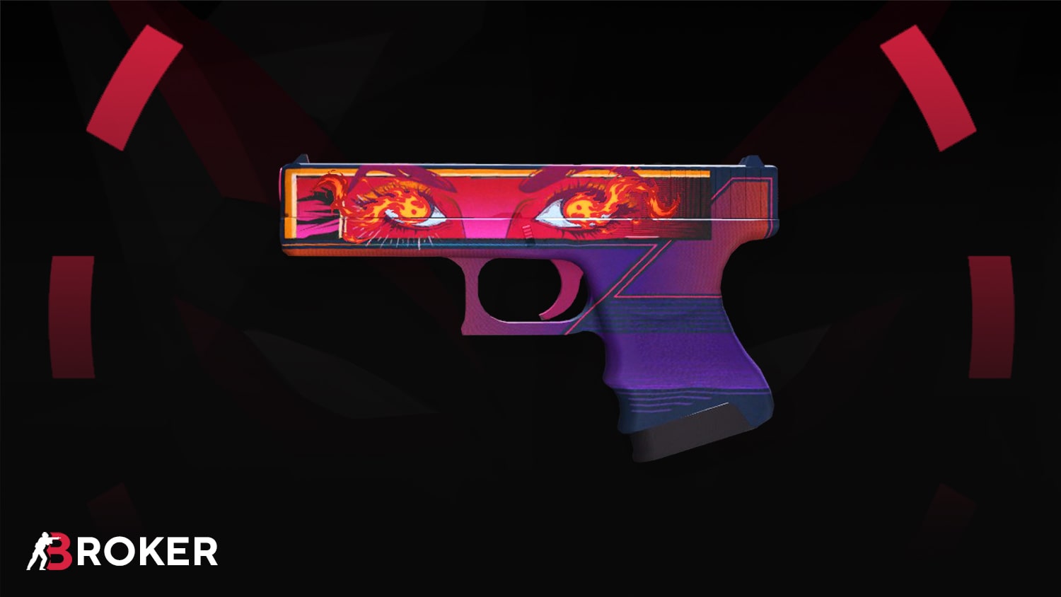 Как создать Glock-18 | Vogue Flaming Eyes - Гайд по Стикерам