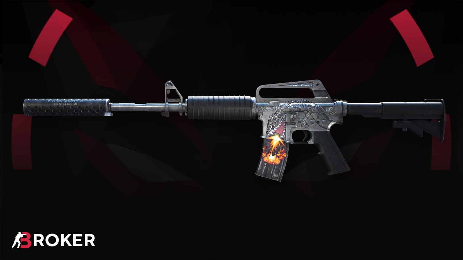 Как создать M4A1-S | Basilisk Flame - Гайд по Стикерам