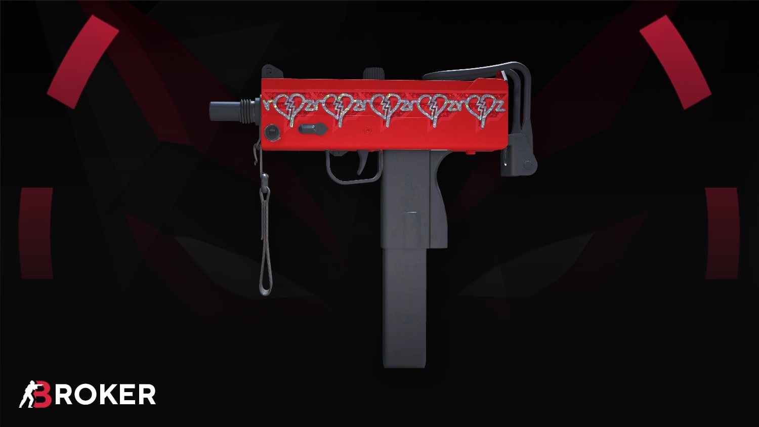 How to Craft MAC-10 | Glitter Hearts - Stickers Guide